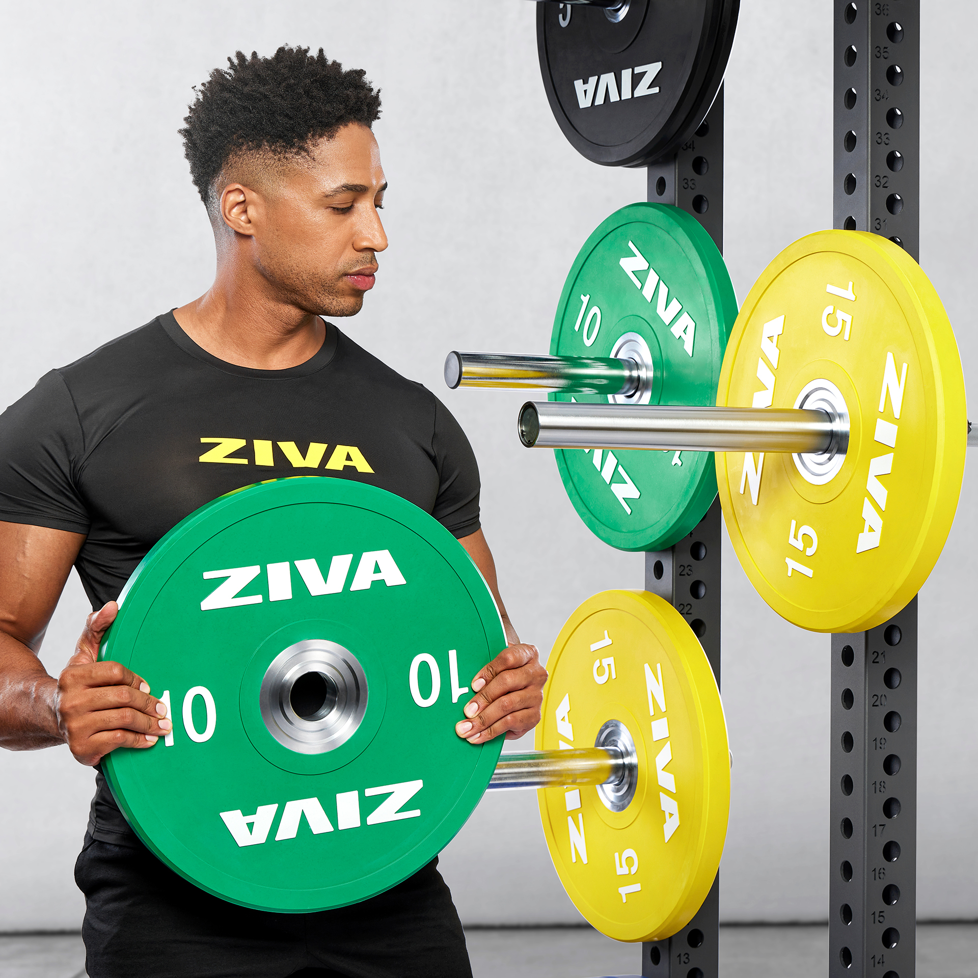 SL RUBBER COMPETITION COLORED TRAINING BUMPER DISCS - ZIVA