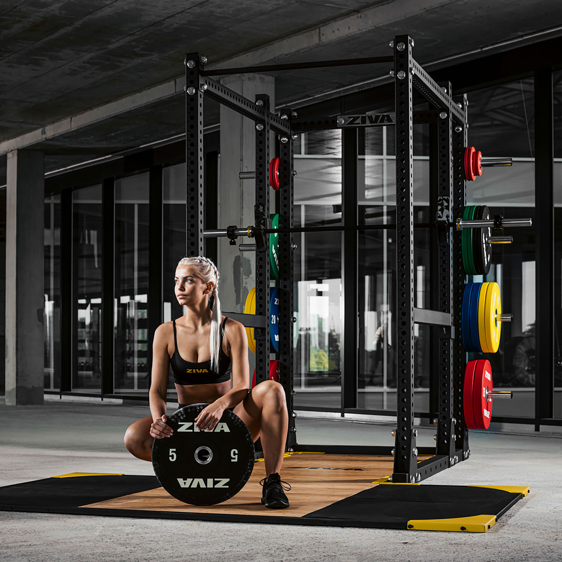 SL BLACK URETHANE COMPETITION BUMPER DISCS - ZIVA